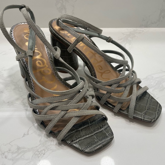 Sam Edelman | Shoes | Sam Edelman Daffodil Sandal 95 Mineral Green ...